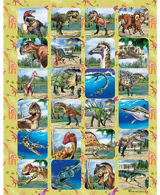 Jiri Models 1000 samolepek v sešitu Dinosauři | BIANO
