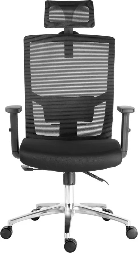 Kancelářská ergonomická židle ERGODO AVILA — černá, nosnost 150 kg