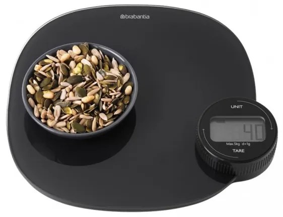 Brabantia TASTY+ PLUS Digitální kuchyňská váha 5 kg tmavě šedá