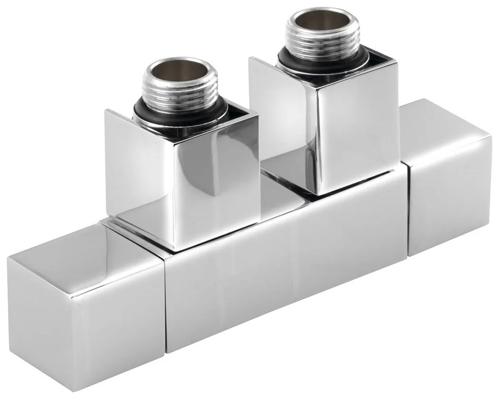 Sapho Cube Twin připojovací sada ventilů středové připojení 50 mm chrom CP581S