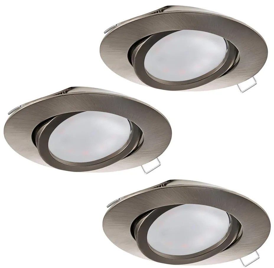 Eglo 31689 - SADA 3x LED Podhledové svítidlo TEDO 3xGU10-LED/5W/230V