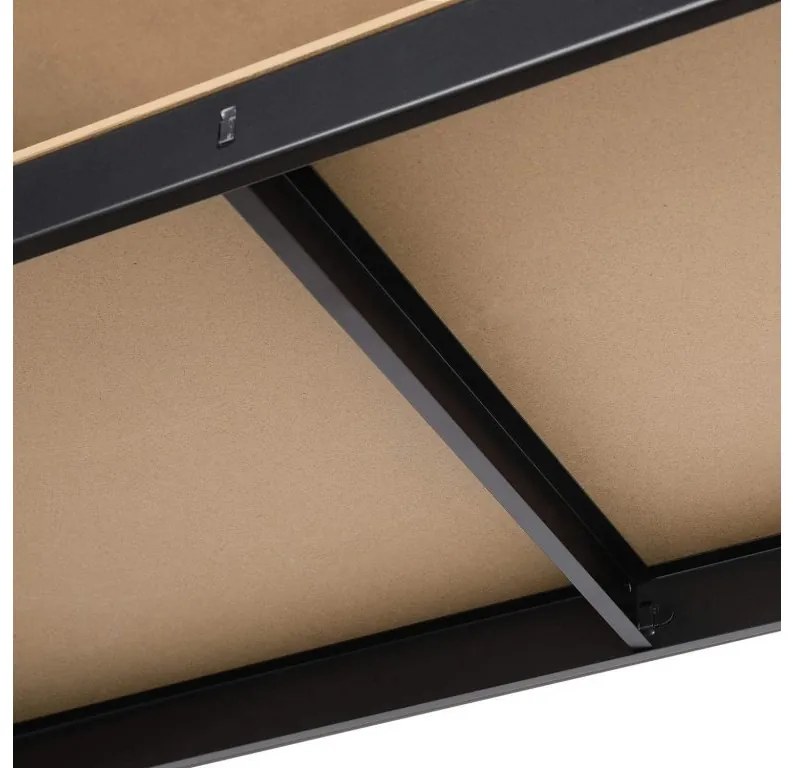 Fistar Rohový regál 1800x900x450x635 mm lakovaný 5-policový, nosnost 750 kg - ČERNÝ