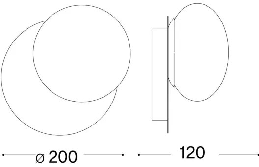 Ideal Lux - LED Nástěnné svítidlo NINFEA 1xGX53/9W/230V bílá