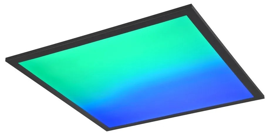 Černé LED stropní svítidlo 44.5x44.5 cm Beta – Reality