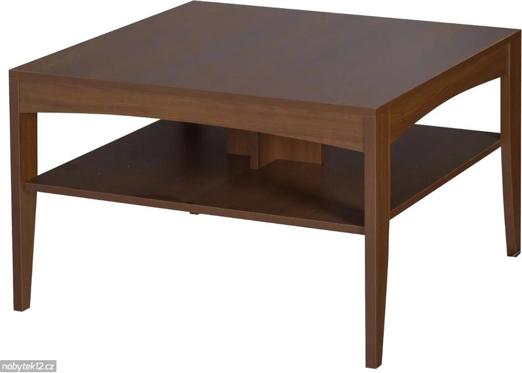Čtvercový konferenční stolek Madelin 1, LTD, třešeň malaga, 80x50x80 cm