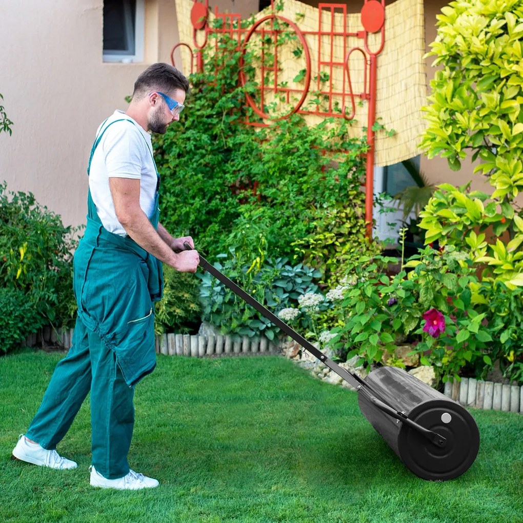Costway Válec na trávu z kovového zahradního válce pro připevnění válečku