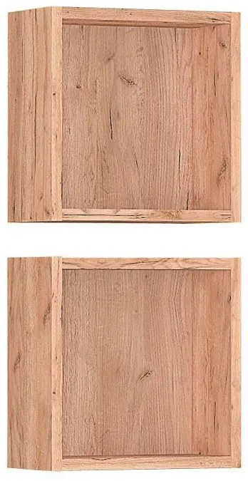 Madera Dřevěná police, 30 × 30 × 14,5 cm, potaženo melaminem