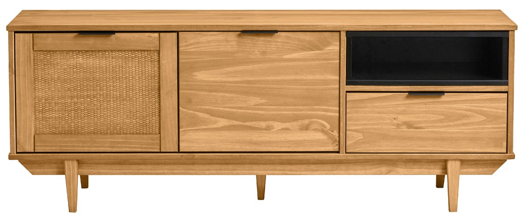 Marckeric Televizní stolek Dakar z borovicového dřeva, přírodní, 52,5 cm