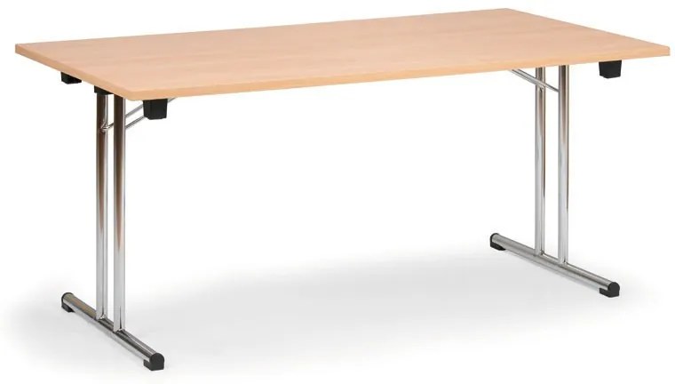 Skládací konferenční stůl FOLD, 140x69 cm, buk