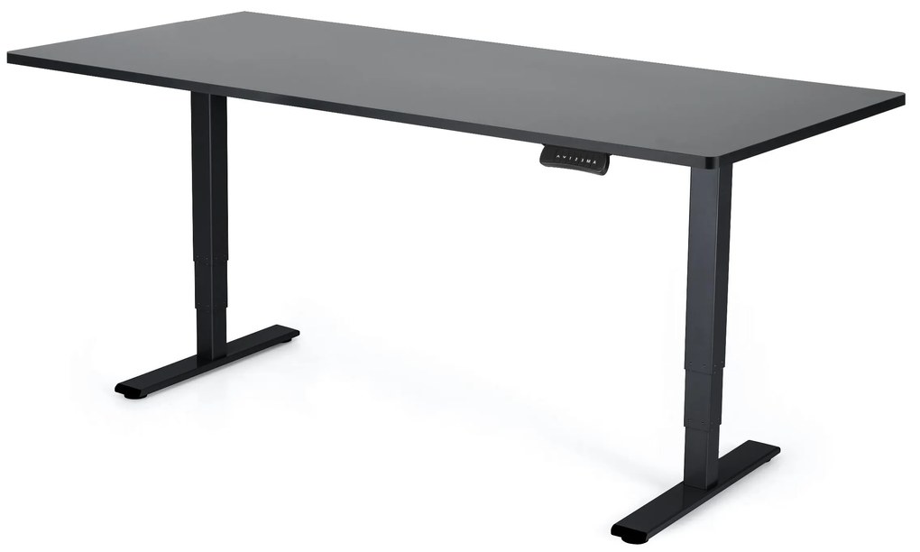 Polohovatelný stůl Liftor 3segmentové nohy černé,   deska 1800 x 800 x 25 mm černá
