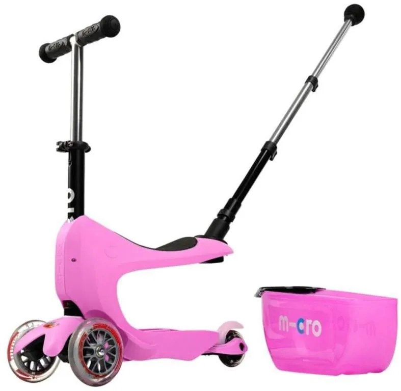 Dětská koloběžka micro mini2go deluxe plus pink