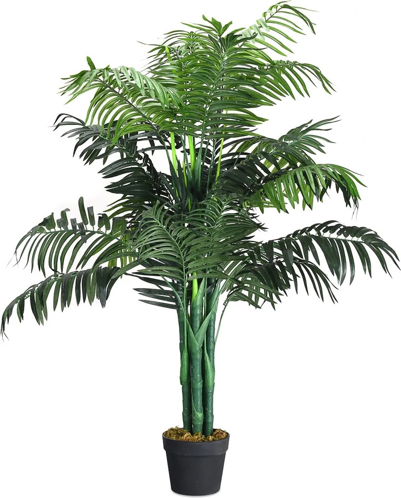 Costway Umělá rostlina Použitá umělá palma 110 cm/150 cm-110 cm, zelený