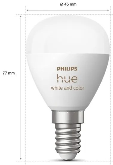 LED RGBW Stmívatelná žárovka Philips Hue WACA P45 E14/5,1W/230V 2000-6500K