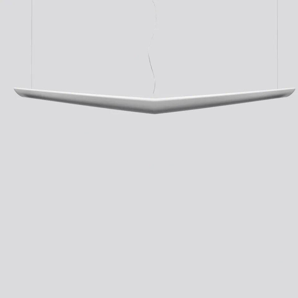 Artemide AK00400 Mouette Symmetric 2500, závěsné designové svítidlo, 105W LED 3000K, 255cm, délka závěsu 190cm