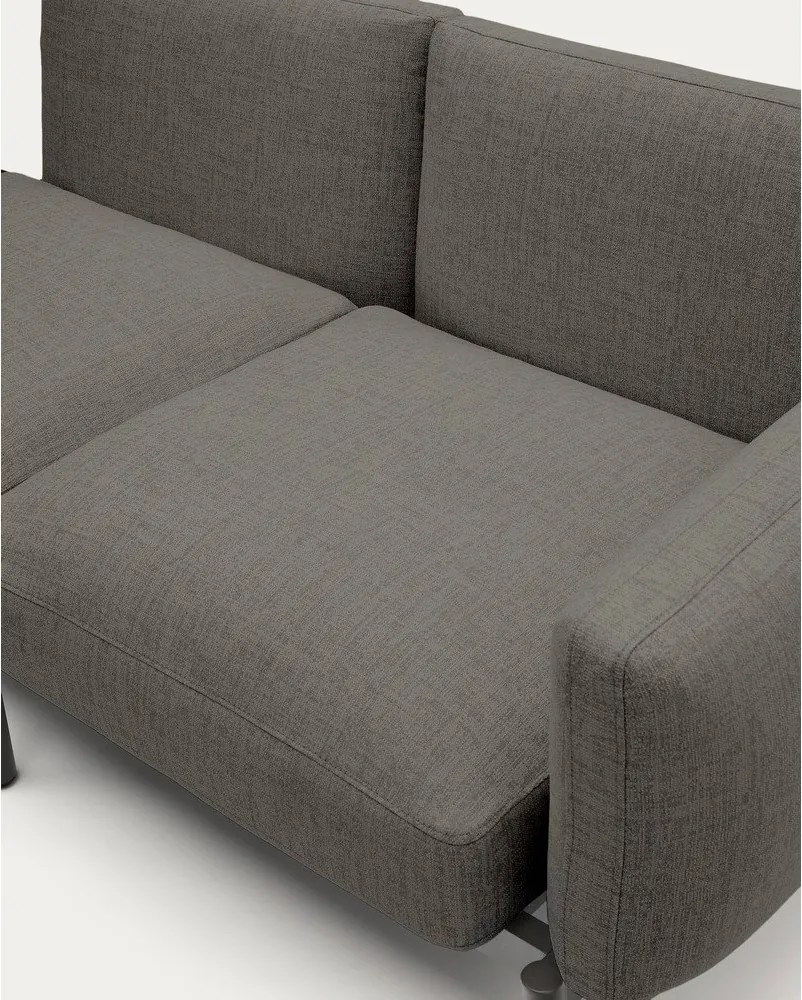 Tmavě šedá čalouněná zahradní pohovka Sorells – Kave Home