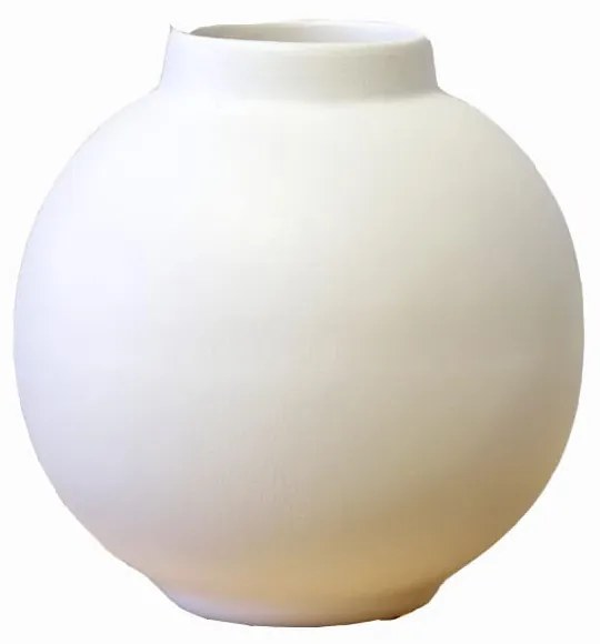 Bílá keramická váza Rulina Topik