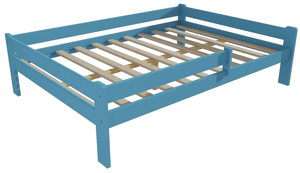 Vomaks Dětská postel DP 012 XL se zábranou Rozměr: 140 x 200 cm, Barva: barva růžová