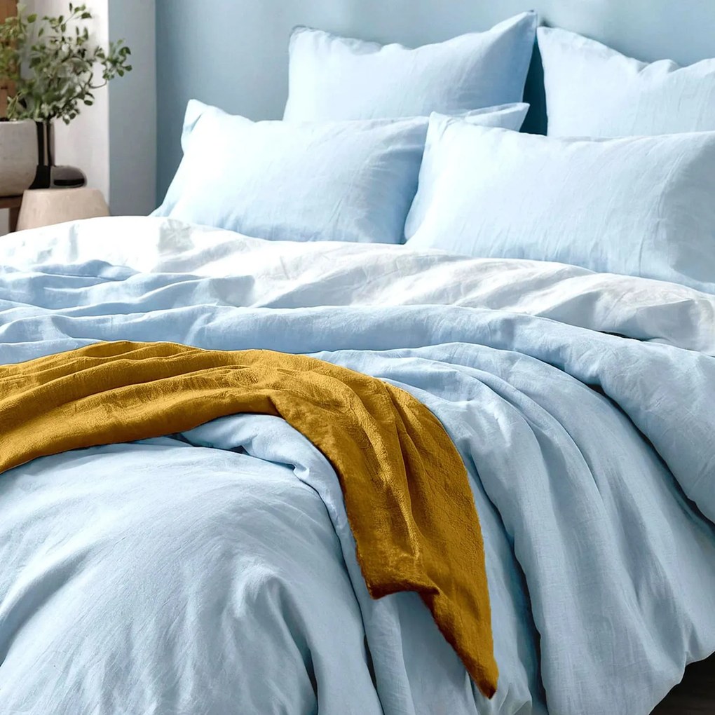 Mušelínové povlečení Sky blue Velikost: 140 x 200 + 70 x 90
