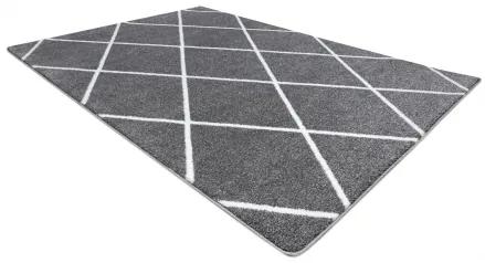 koberec SKETCH F728 Mříž Diamanty, šedá, krém velikost 280x370 cm | krásné koberce cz