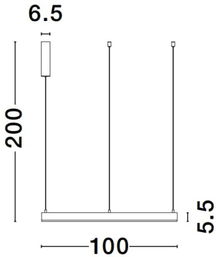LED lustr Motif 100 černé CCT s dálkovým ovládáním