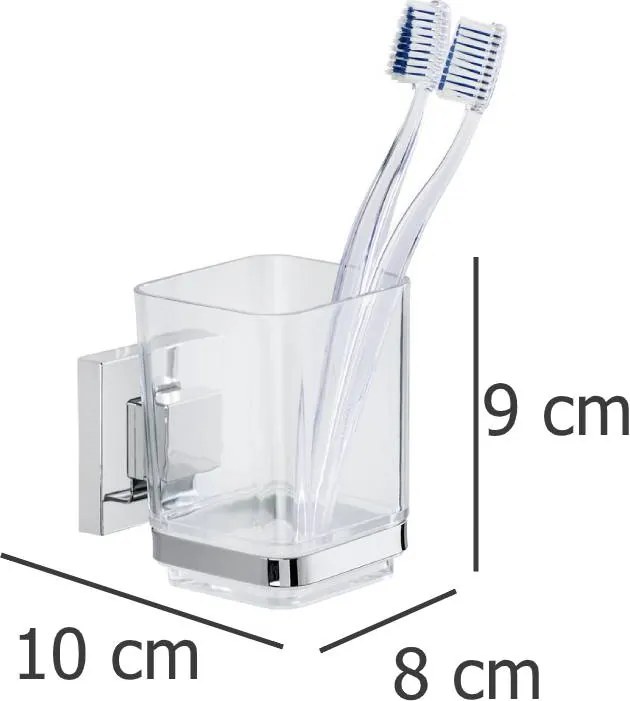 Nádobka na zubní kartáčky QUADRO,Vacuum-Loc, WENKO