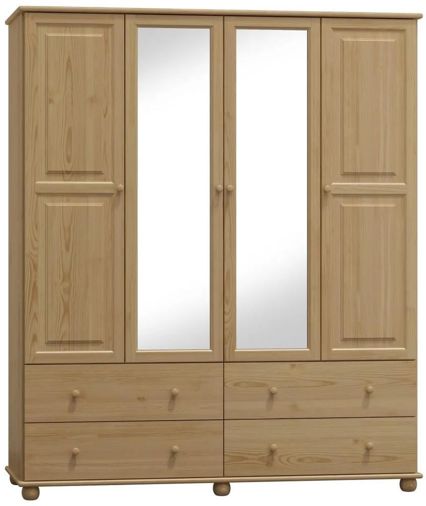 Vomaks unit, s.r.o. Šatní skříň 78 Klasik Barva: surové dřevo, Šířka: 180 cm