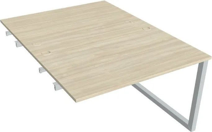 Hobis Kancelářský pracovní stůl k řetězení Hobis USDO 1200R, bílá RAL 9016, deskabuk
