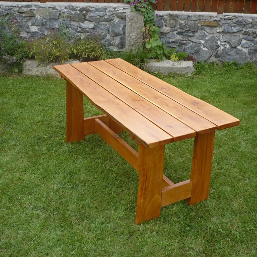 KULHÁNEK Rustikální stůl dubový Odstín nátěru: olej - palisandr, Velikost desky: 230x90 cm