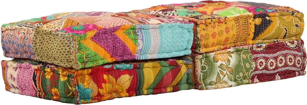 2místný modulární pouf patchwork textil 244985