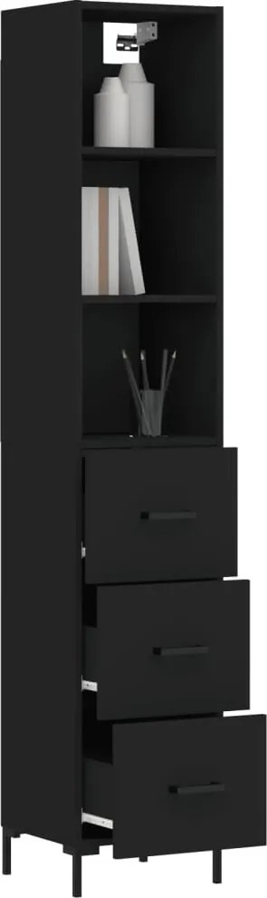 vidaXL Skříň highboard 34,5x34x180 cm kompozit [3189702] Barva: dub sonoma