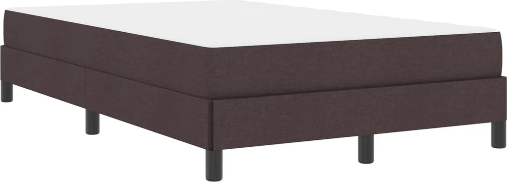 Postel s boxspringem Tmavě hnědá 120 x 200 cm textil 3398482