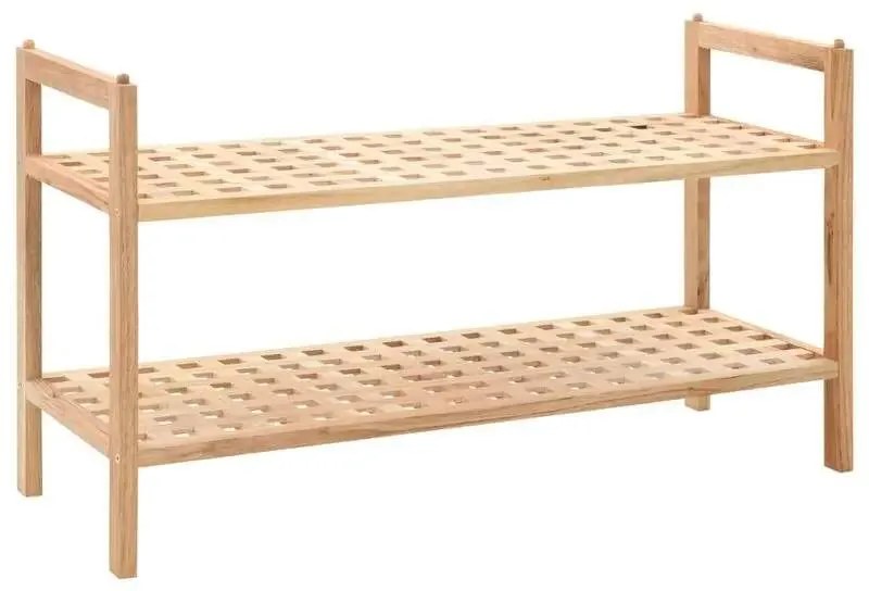 Botník, lavice na boty, ořechové dřevo, přírodní, NoBi DANY