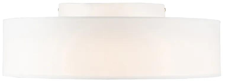 Stropní svítidlo bílé 40 cm včetně LED - Drum LED