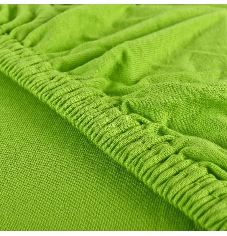 Prostěradlo ložní zelené jersey EMI, Plachta 90x200