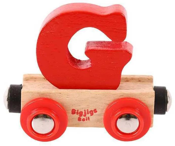 Bigjigs Rail Vagónek dřevěné vláčkodráhy Písmeno J