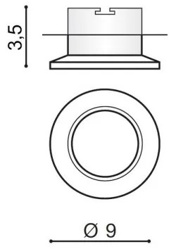 Azzardo AZ1482 - Podhledové svítidlo ADAMO 1xGU10/50W/230V