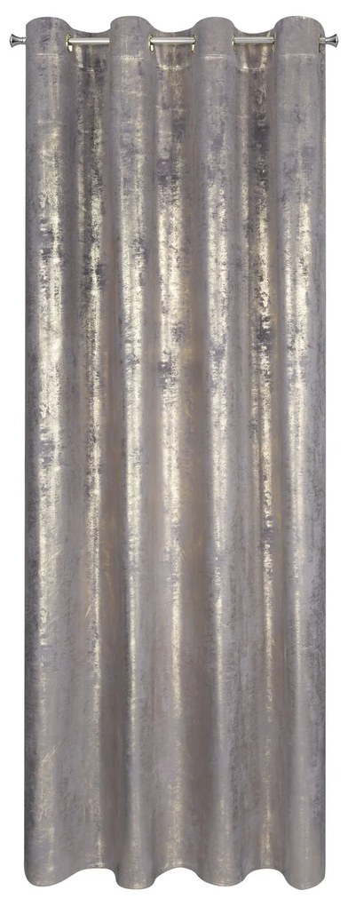 ZATEMŇOVACÍ ZÁVĚS NA KROUŽCÍCH RENIA 140X250 CM VZOROVANÁ