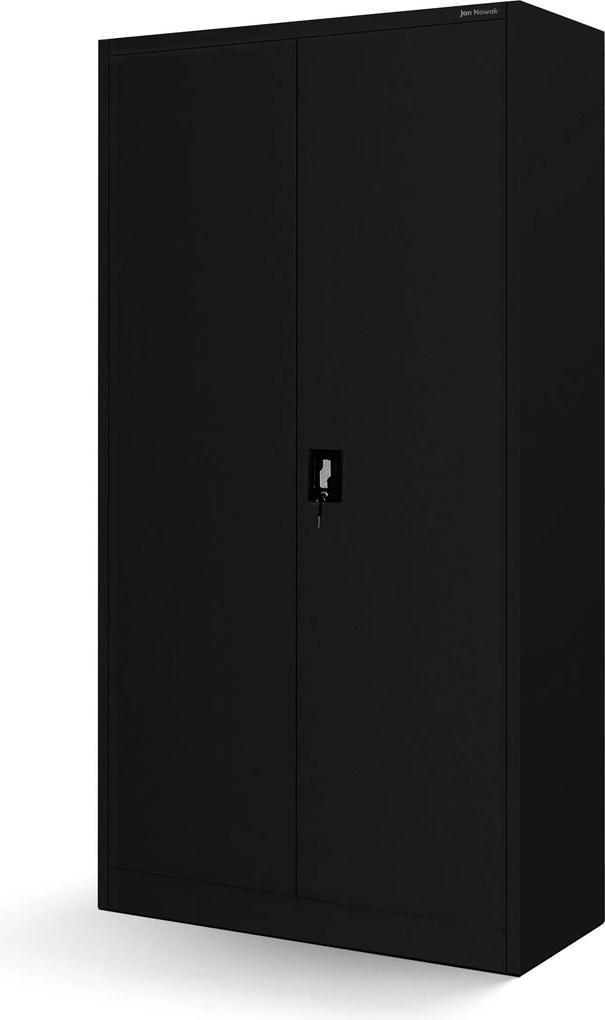 Dílenská skříň na nářadí s perforovanými panely, černá, 920x1850x500 mm: BRUNO All Black