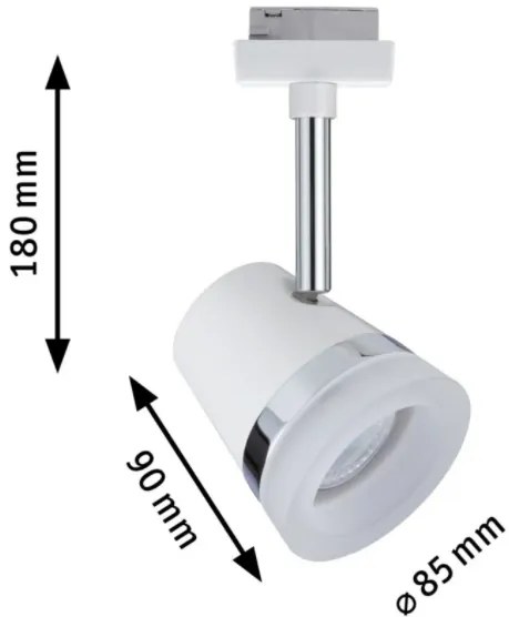 Paulmann 95362 Cone, spot pro Urail system, 1x15W GU10, matná bílá