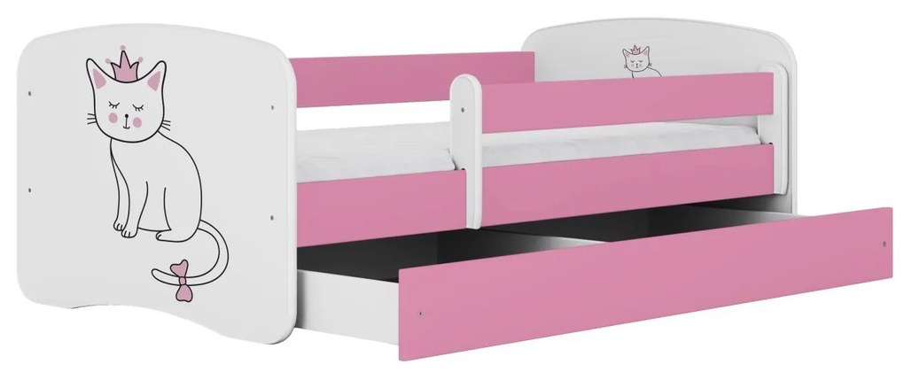 Dětská postel Babydreams kočka růžová