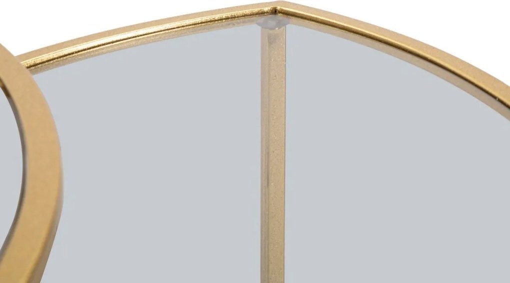 Sada odkládacích stolků Fabienne 60 cm zlatá