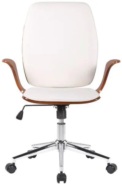 Kancelářská židle Amani ořech/bílá