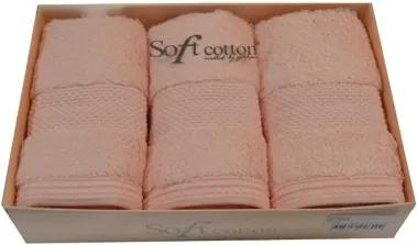 Soft Cotton Dárková sada malých ručníků DELUXE Růžová