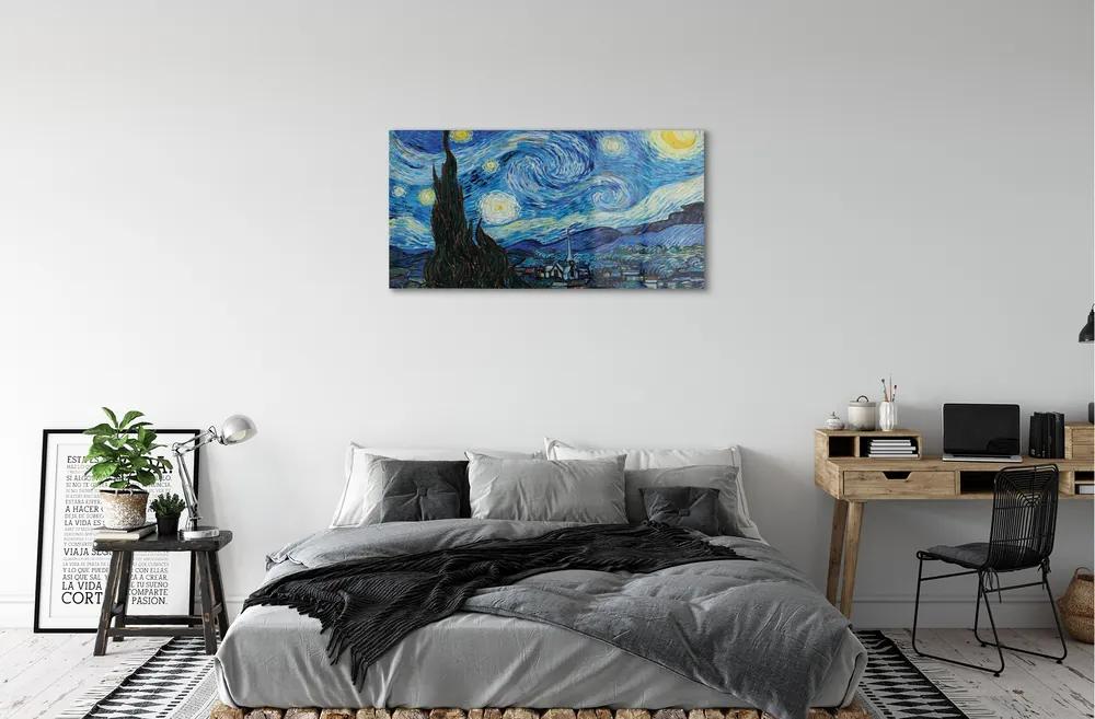 akrylový obraz Art hvězdné noci 100x50 cm