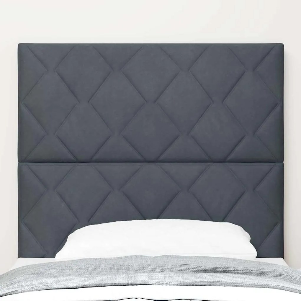 Čelo postele Tmavě šedá 100 cm samet 3337907