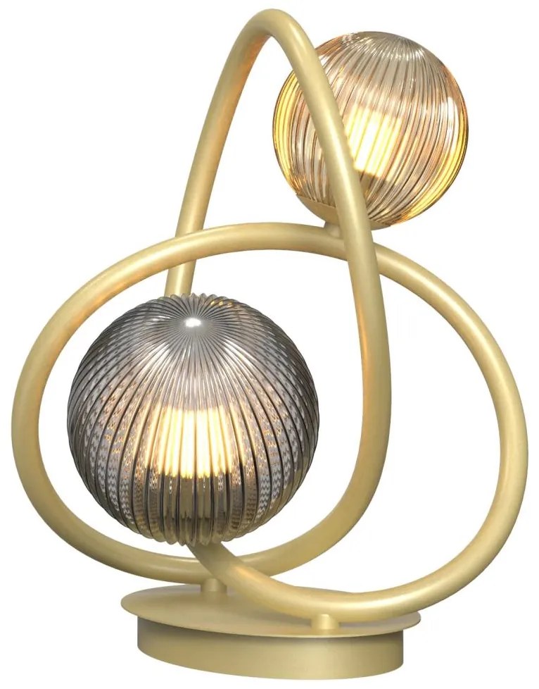 Wofi | Wofi 8015-204 - LED Stolní lampa METZ 2xG9/3,5W/230V zlatá/šedá | W3995