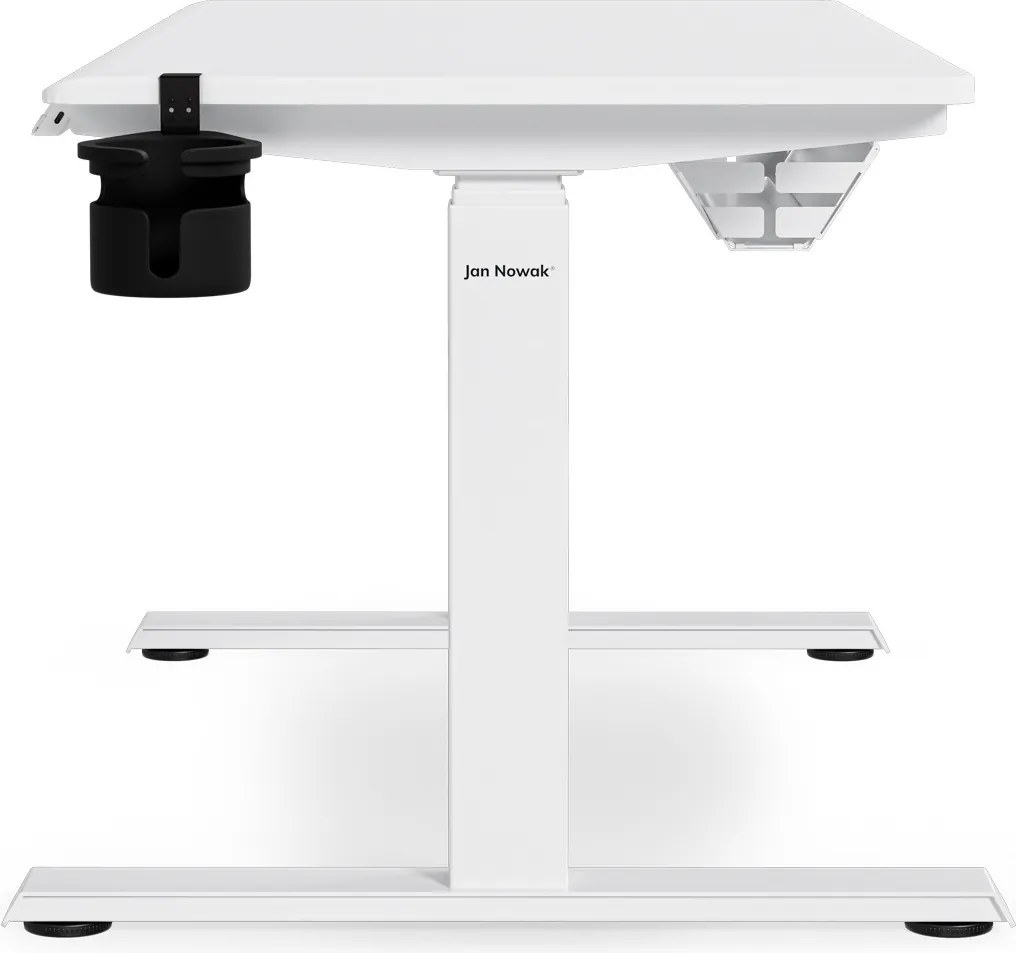Elektrický stůl s nastavitelnou výškou ergonomický bílý,1200x600 mm: ARIA