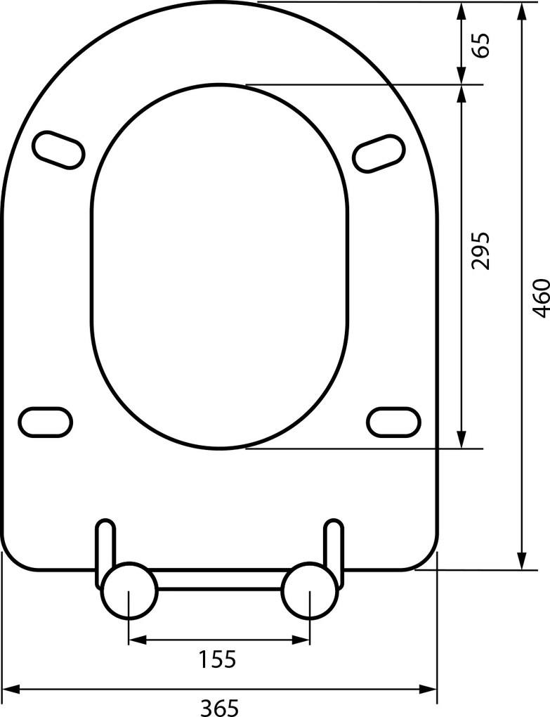 Sapho Sapho, MEDIC WC sedátko, Slim, Soft Close, duroplast, bílá, MC102-113