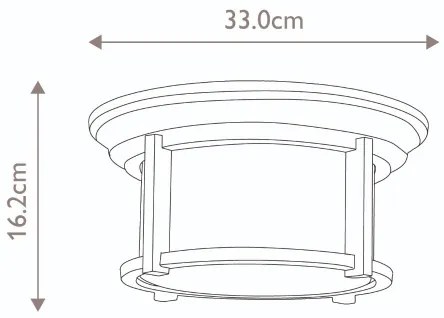 Feiss FE-MERRILL-F - Venkovní stropní svítidlo MERRIL 2xE27/60W/230V IP44