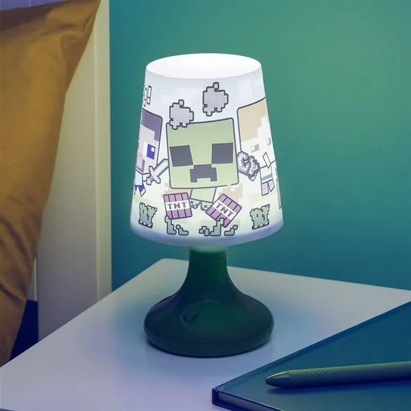Stolní lampa Minecraft Vícebarevná